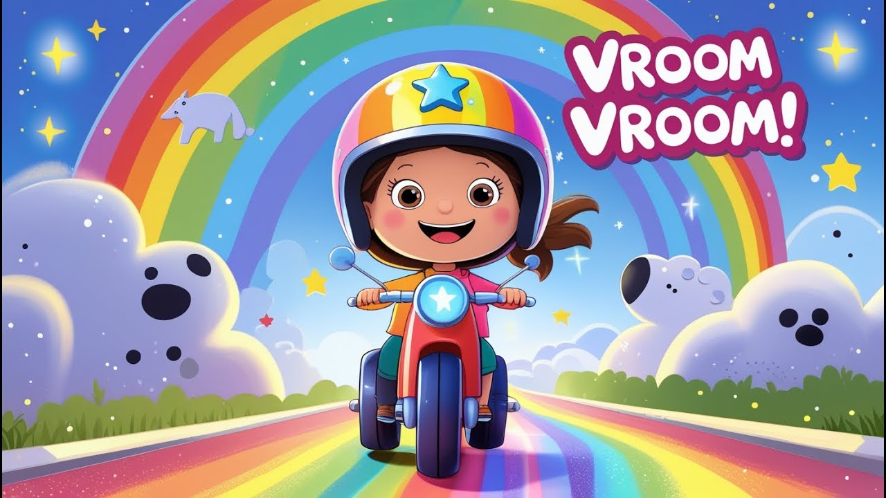 Vroom Vroom Motorcycle 🚴‍♂️ | Fun Nursery Rhyme for Kids - YouTube