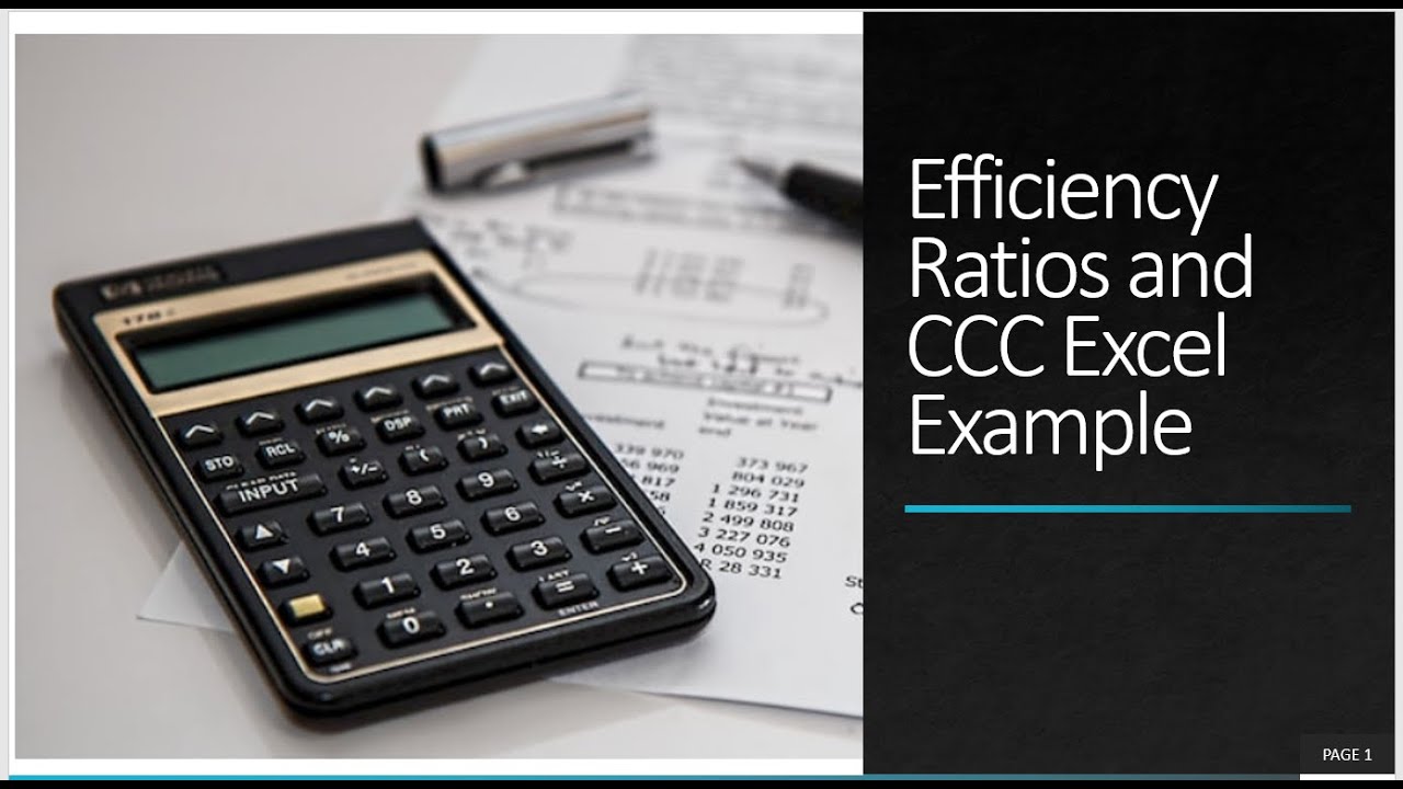 Efficiency and CCC Excel Example - YouTube