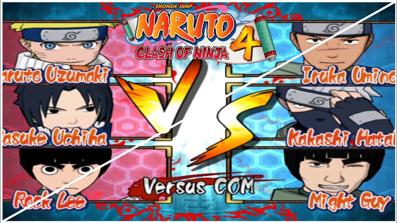 NARUTO : GNT4 ! || THREE-MAN‐CELL!VS MODE CPU! - : NARUTO, SASUKE, LEE ...