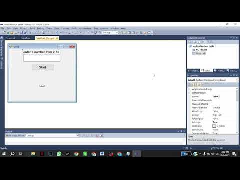 Visual Basic Multiplication Table, Tabigue Gilbert 1st Year (CP) - YouTube