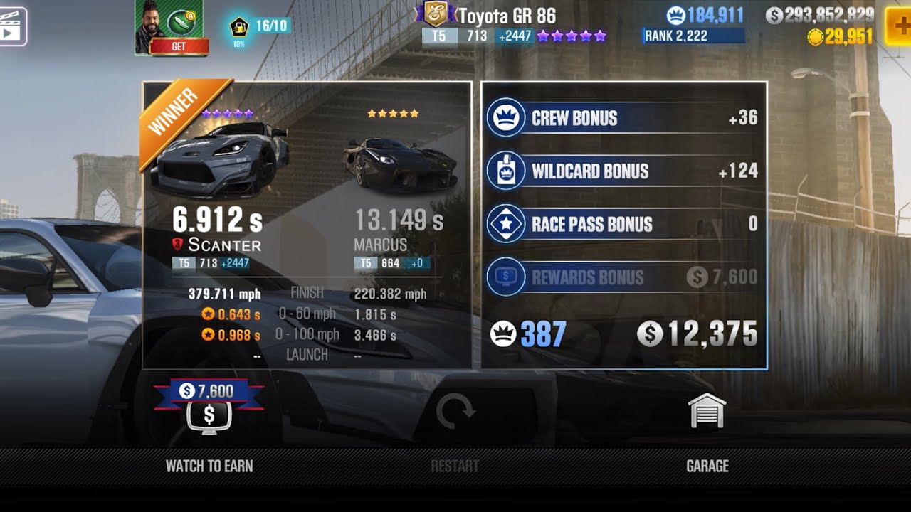 CSR2 - Toyota GR 86 (Elite MAXED) - tune & shift - 6.912 - YouTube