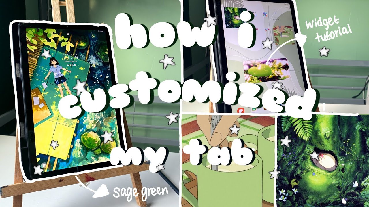 how to have an aesthetic Samsung tablet 2021 - YouTube