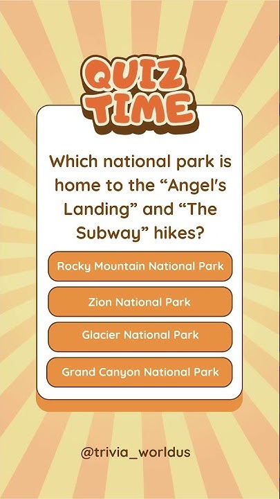 Explore the daily trivia about US Hiking Trails Trivia # ...
