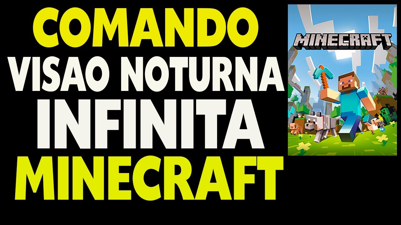 Comando de Visão Noturna Infinita no Minecraft Bedrock - YouTube