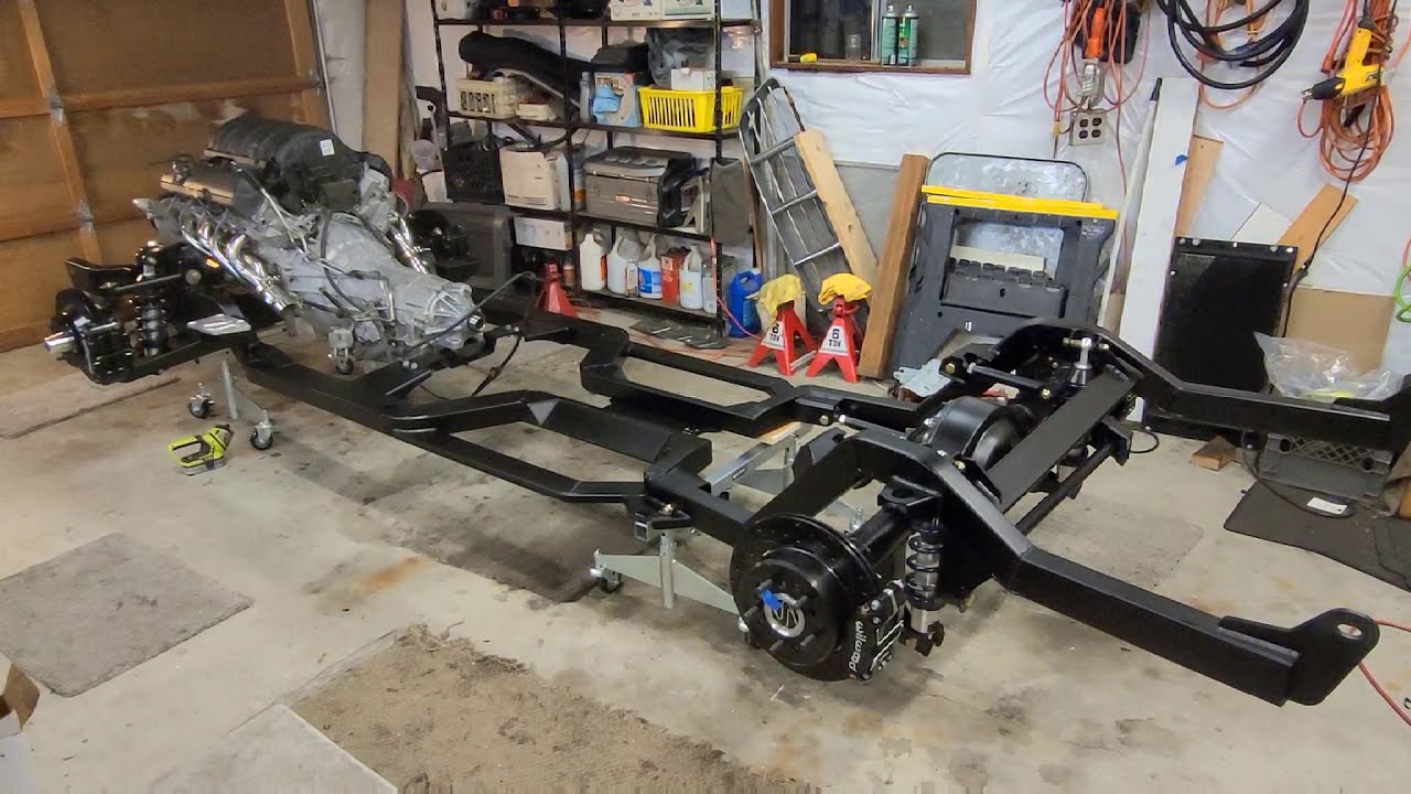 Part 4 Roadster Shop Spec Chassis install for the 1967 Camaro. - YouTube