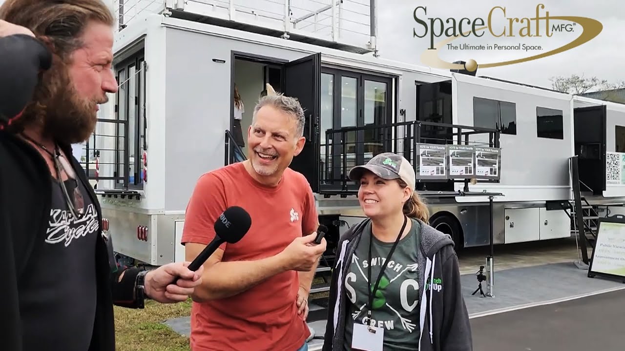 2024 SPACECRAFT 54' RV & BLACK MAC SEMI AT FLORIDA RV SHOW - YouTube
