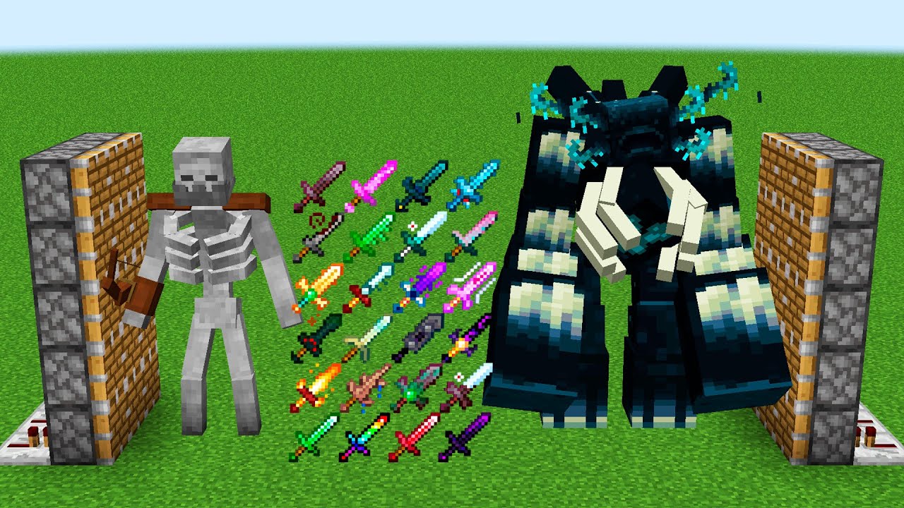 Mutant skeleton + x300 swords + Mutant warden combined? - YouTube