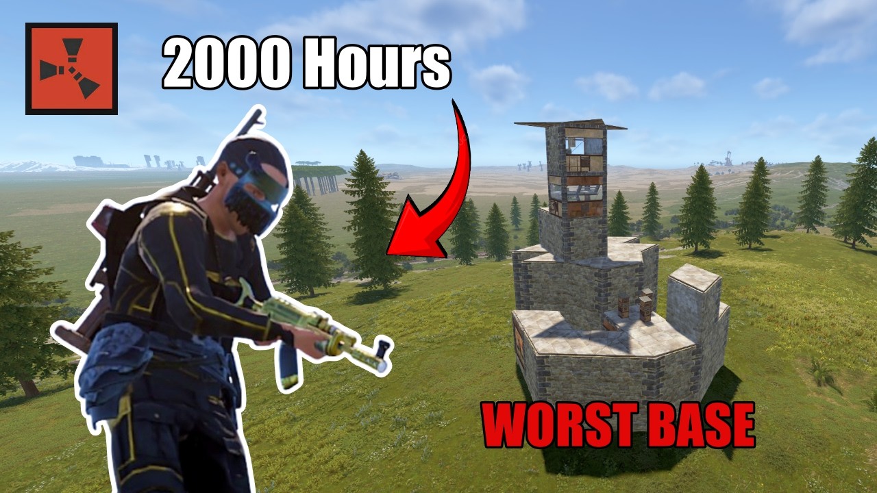 2000 Hour Rust Player In the Worst Base in RUST - YouTube