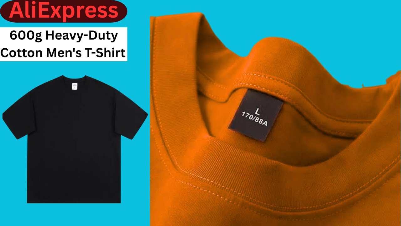 600g Heavy-Duty Cotton Men's T-Shirt | Thick Short Sleeve Tee for Bold ...
