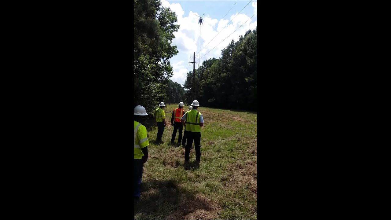Helicopter tree trimming by Southern Helicopters - YouTube