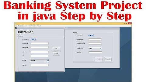 Banking System in Java - YouTube