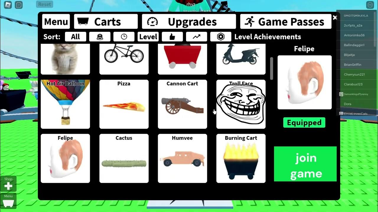 create a cart ride roblox new carts - YouTube