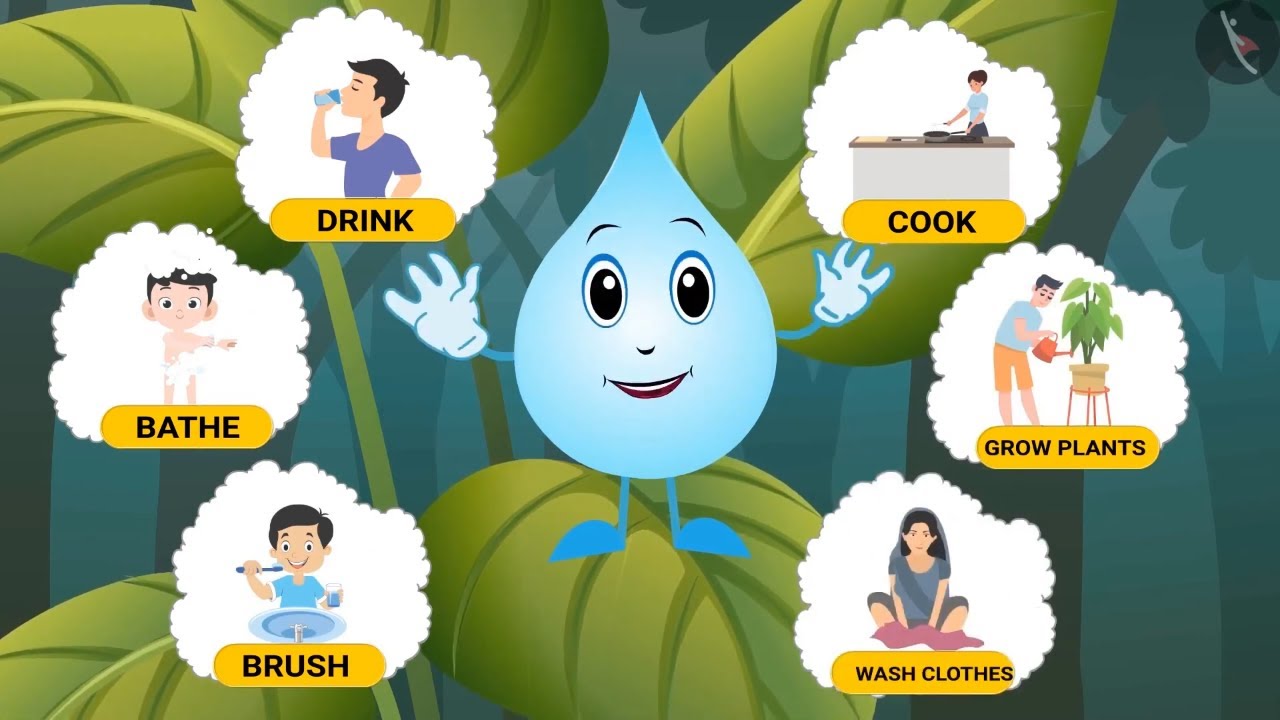 Class 3 EVS Chapter 3 'Water O Water' english Environmental studies ...