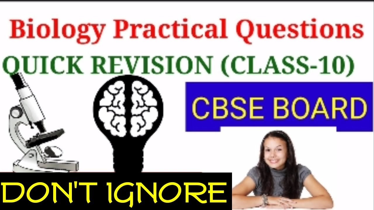 quick revision , practical questions of biology class -10 science cbse ...