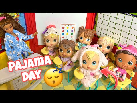 Baby alive crib life dolls Morning routine 📓 School day ✏️ Pajama day 😴