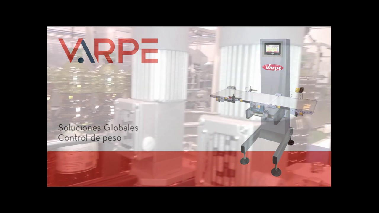 Pesagem de produtos diversos com checkweigher VARPE CP50 - YouTube