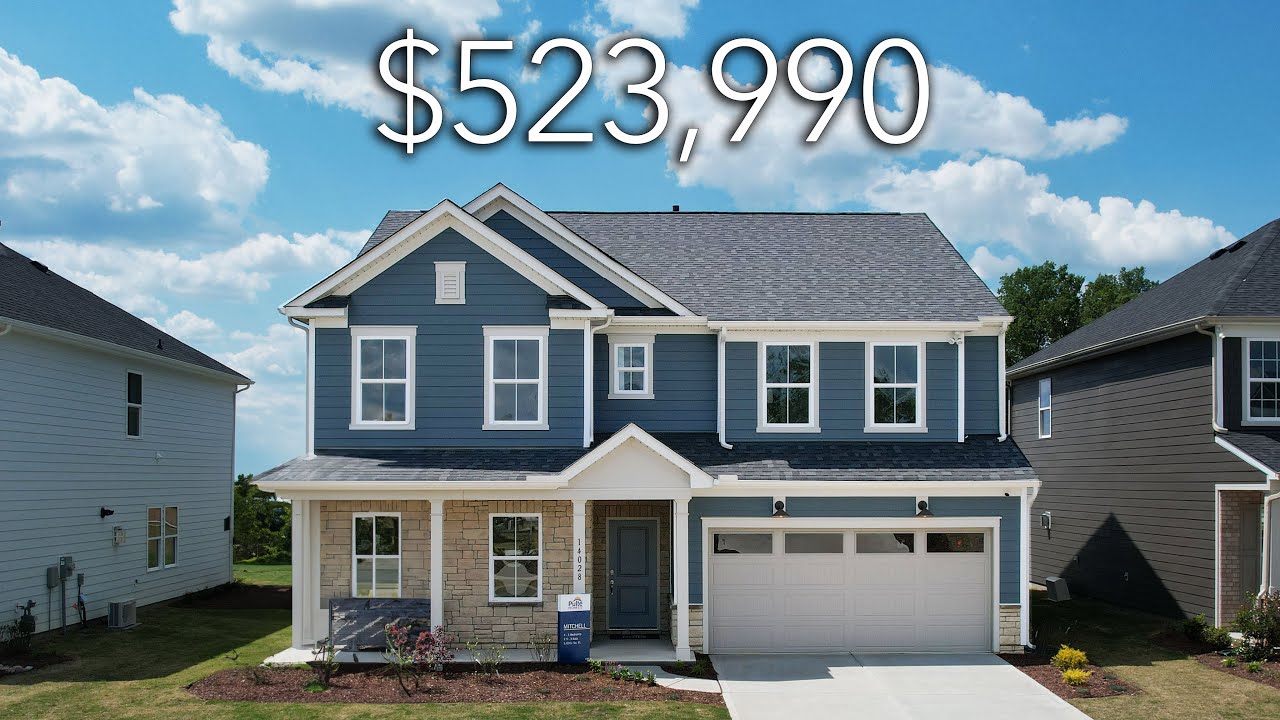 INSIDE A NEW 5 BDRM MODEL HOME SOUTH OF CHARLOTTE, NC - YouTube