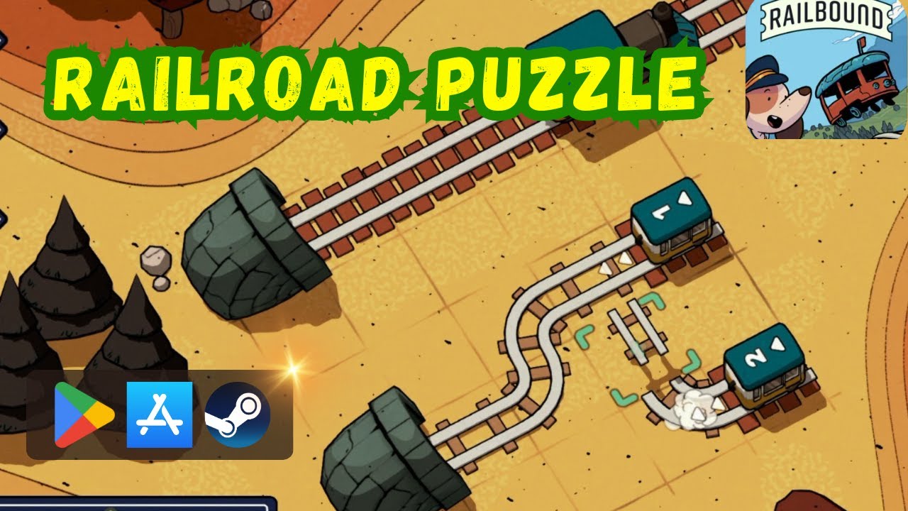 Relaxing Railroad Puzzle - RAILBOUND - ( 2024 ) - YouTube