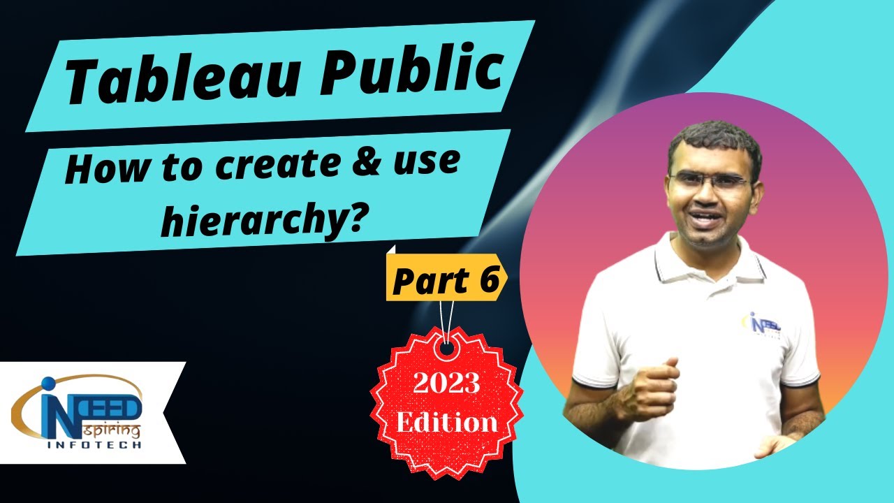 Tableau Public | Hierarchy | How to create & use? | Part 6 | 2023 ...