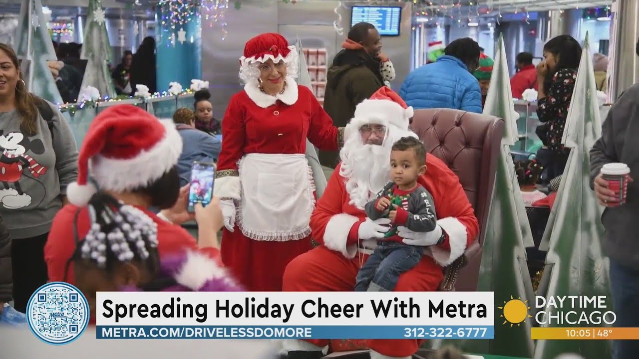 Spreading Holiday Cheer With Metra - YouTube