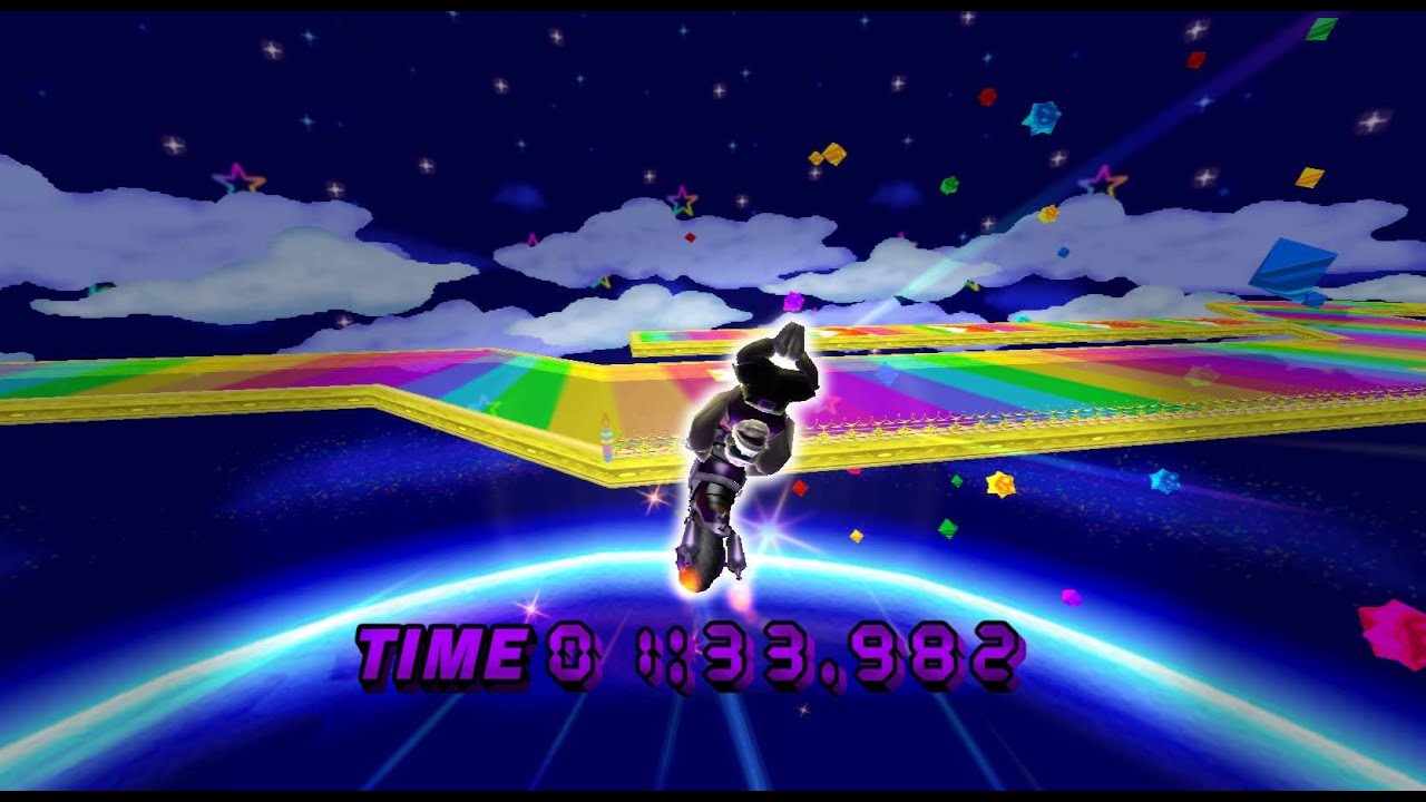 Retro Rewind: GBA Rainbow Road - 150cc - 1:33.982 (2nd Place BKT) - YouTube