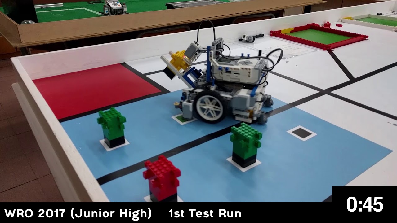 WRO 2017 Junior High [FULL SCORE "430"] (First Test Run) - YouTube