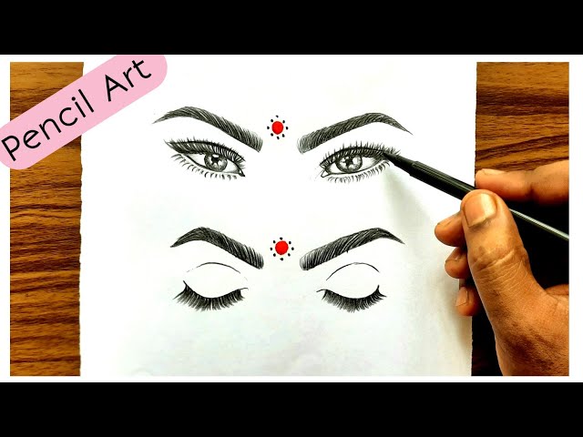 Open Eyes Drawing Easy