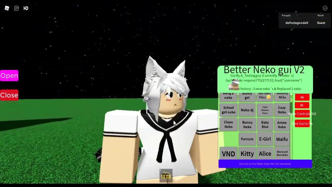 Roblox Neko Hub Report It Youtube