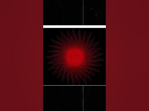 Python turtle graphics code-Spiral red star. - YouTube