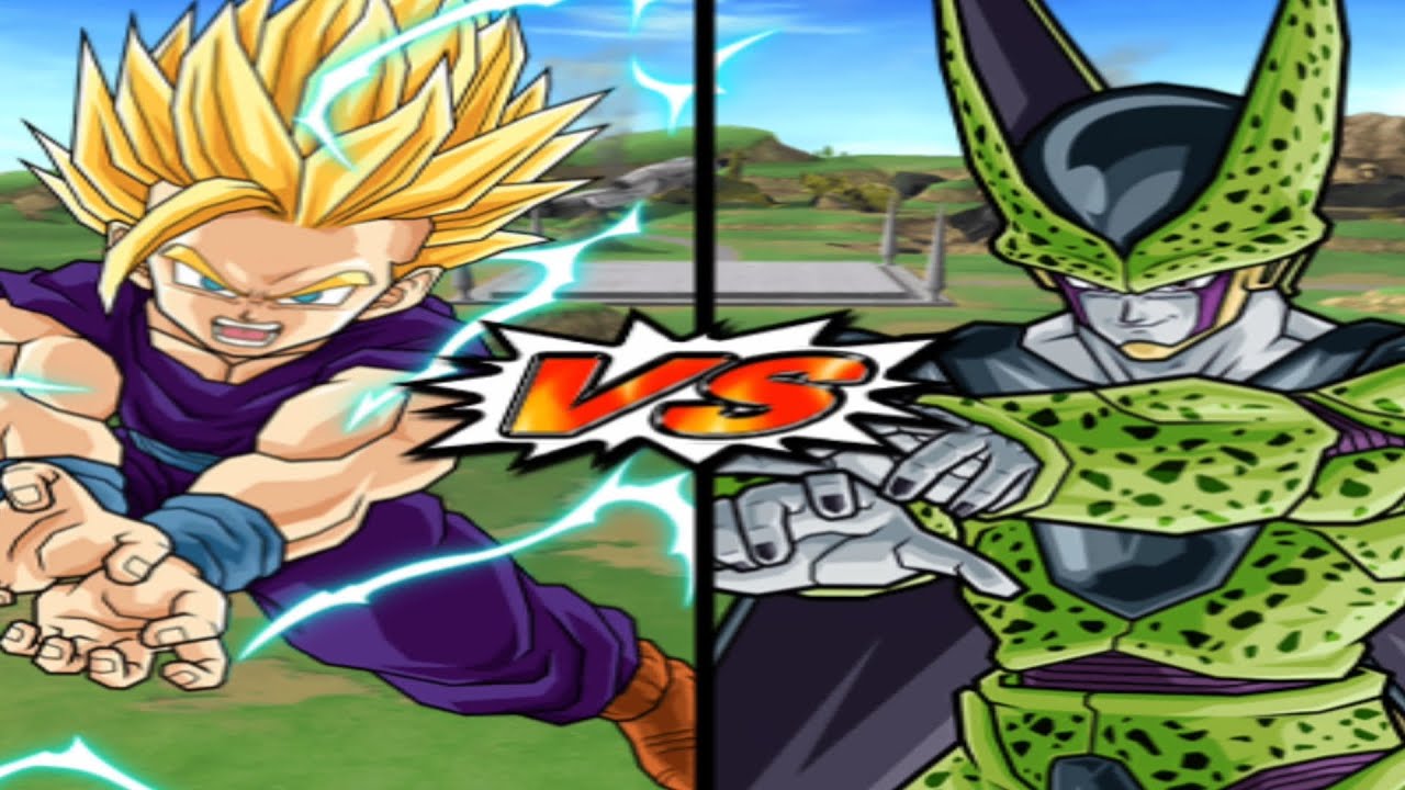Gohan (Super Saiyajin 2) vs Cell Forma Perfecta || Dragon Ball Z ...