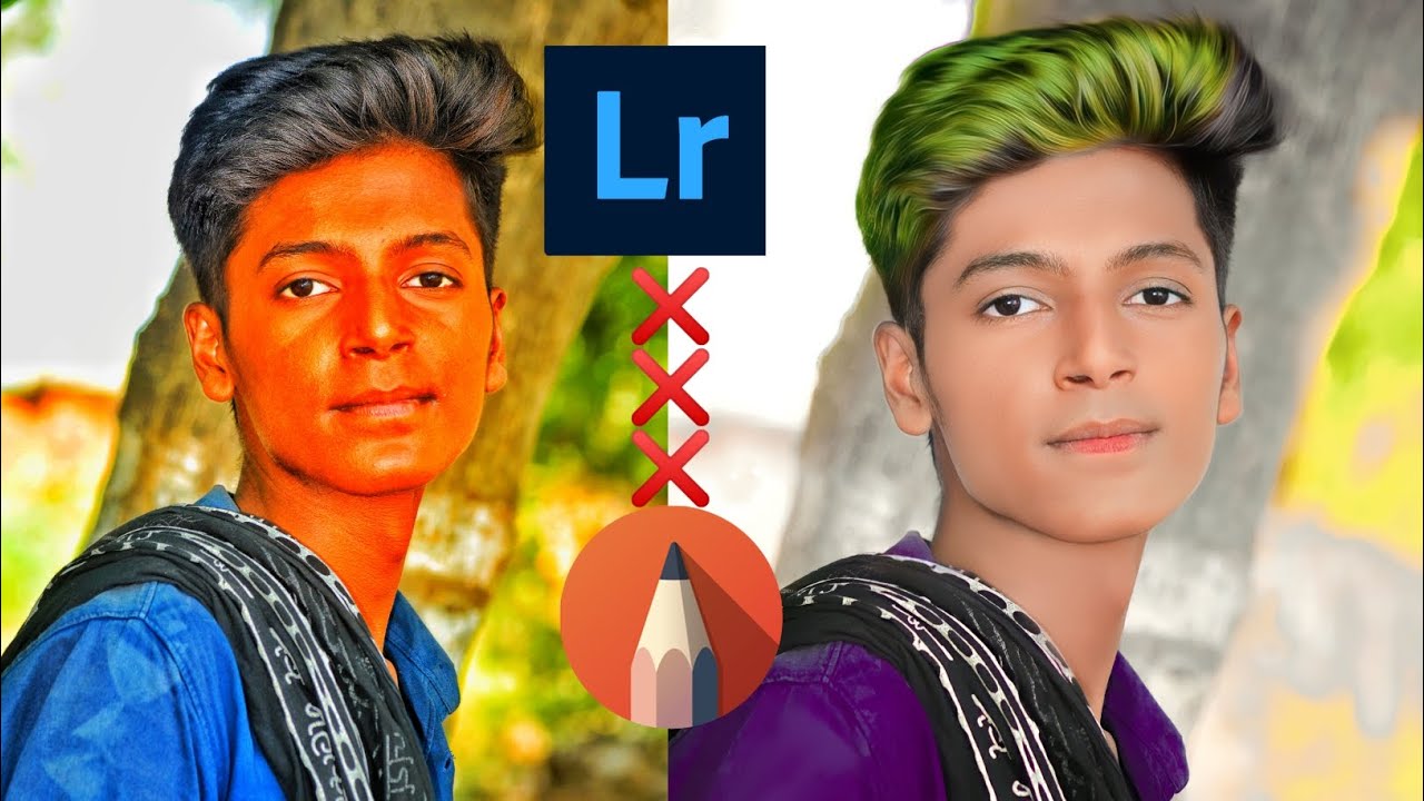 || Hear oil pent editing and face smooth kaise kare | HDR face glow ...