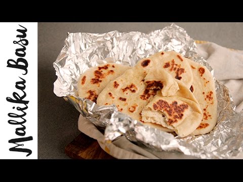 Fluffy naan in a frying pan - YouTube