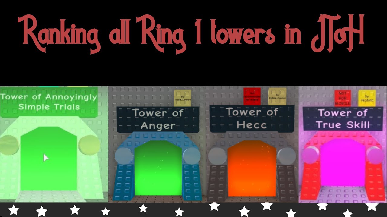 Ranking all Ring 1 Towers (JToH) - YouTube