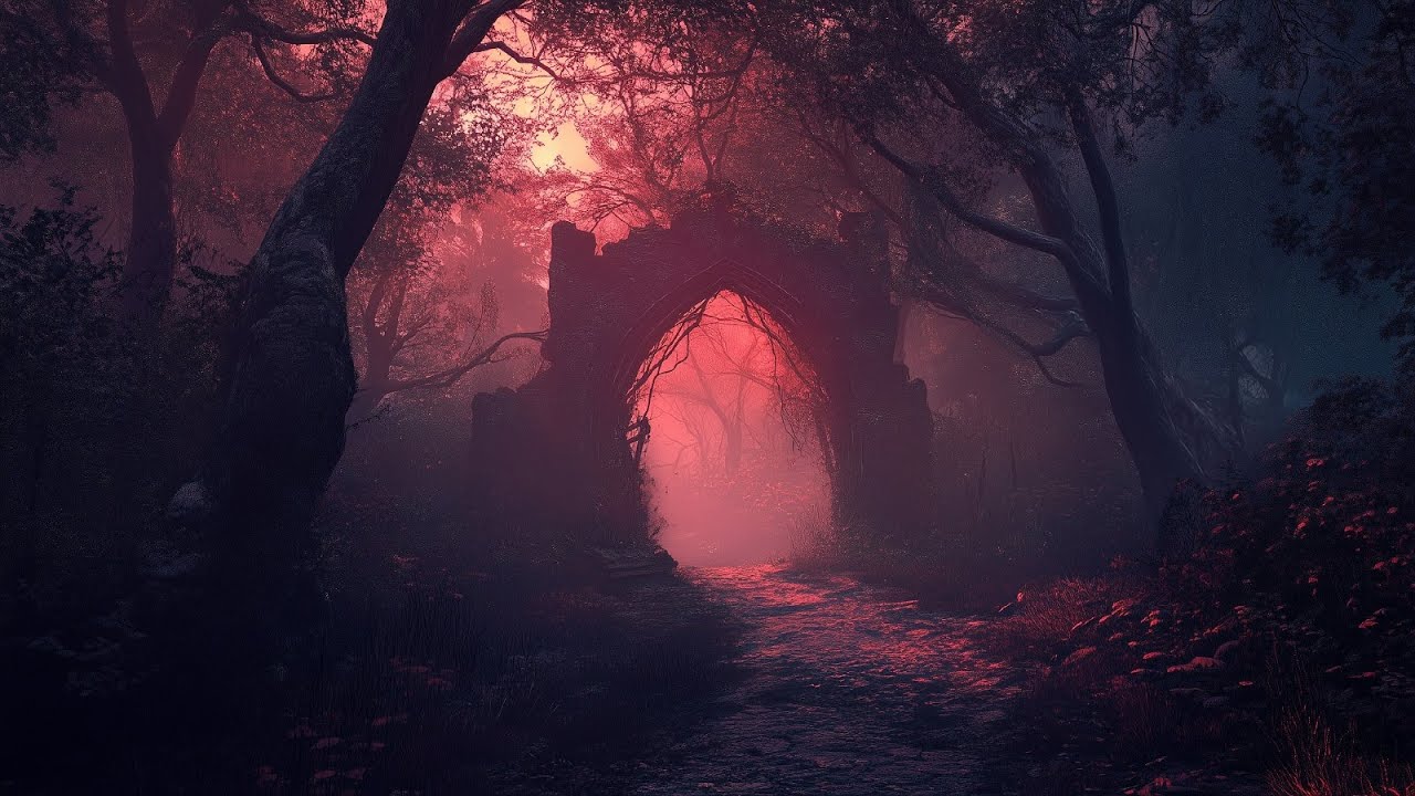 Relaxing Gothic Music – Woods of Crimson Foreboding | Dark, Mystery ...