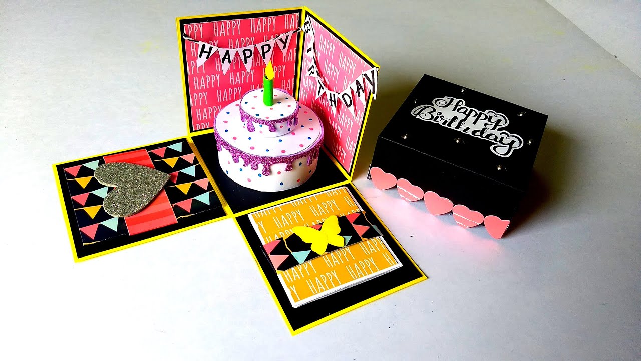 DIY Birthday Card Idea | Handmade Birthday Greeting Card | Tutorial ...