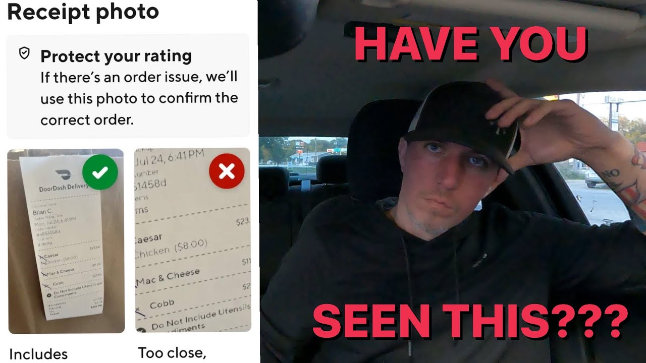 Doordash Requiring Pic Of Receipt??? #dasher #doordash #ridealong # ...