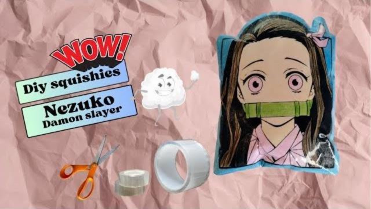 How to make squishy demon slayer,how to make squishy Nezuko#howtomake # ...