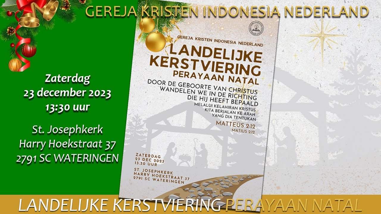 GKIN Landelijke kerstviering op 23 december 2023 in de St. Josephkerk ...