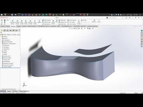 Offset Surface (Solidworks Intermediate Workshop) - YouTube