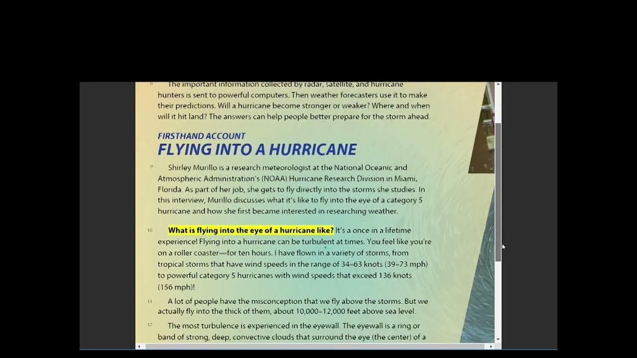 Hurricanes - A Force Of Nature - HMH - Read Aloud - YouTube