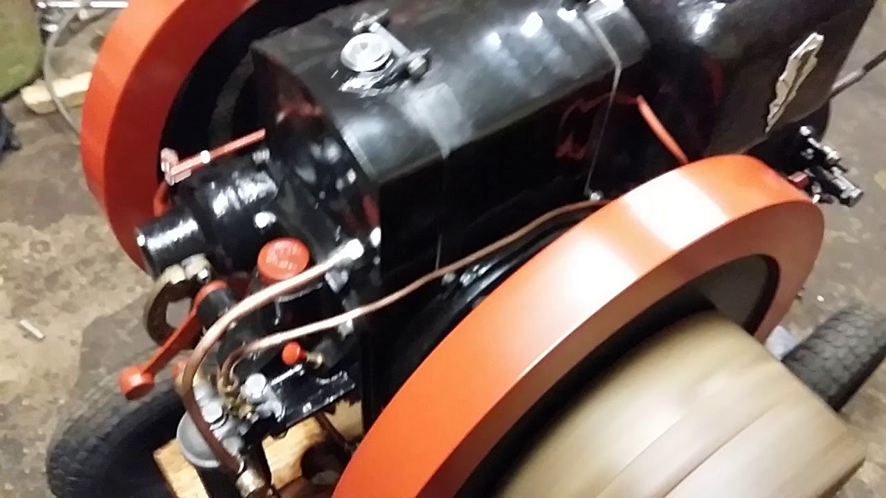 Old diesel engine running - YouTube