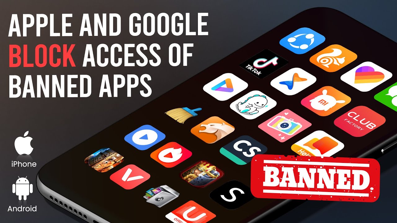 Apple and Google Shut Down Banned Apps from their Stores in India - YouTube