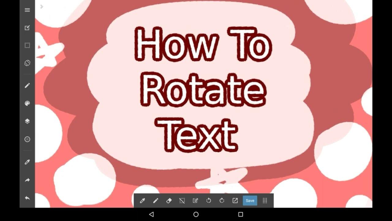 How To Rotate Text - Medibang Paint !! - YouTube