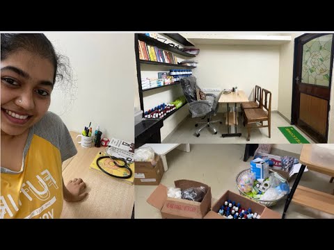 Homeopathic clinic setup🏥 |Empty clinic tour |Turning Kitchen to Clinic ...