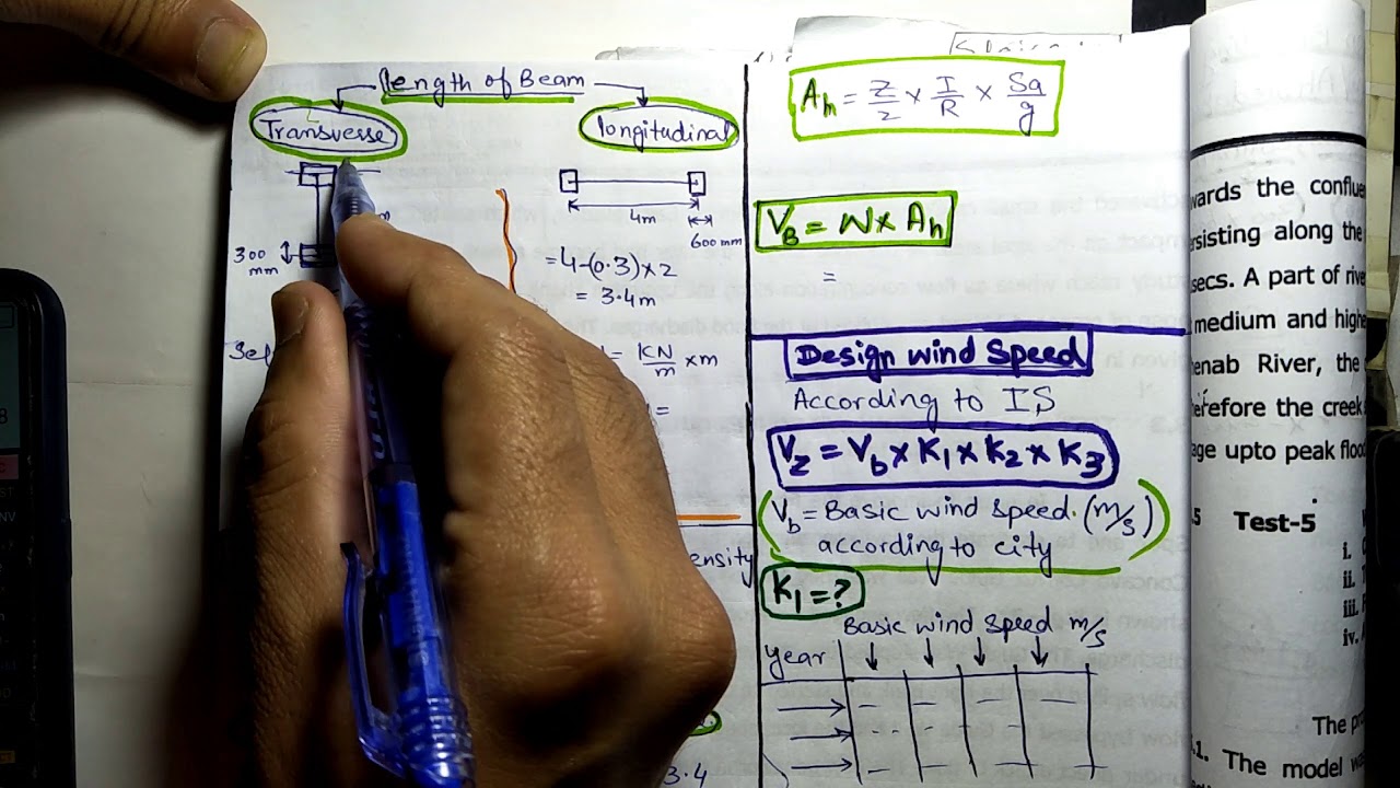 Seismic load calculation manually - YouTube