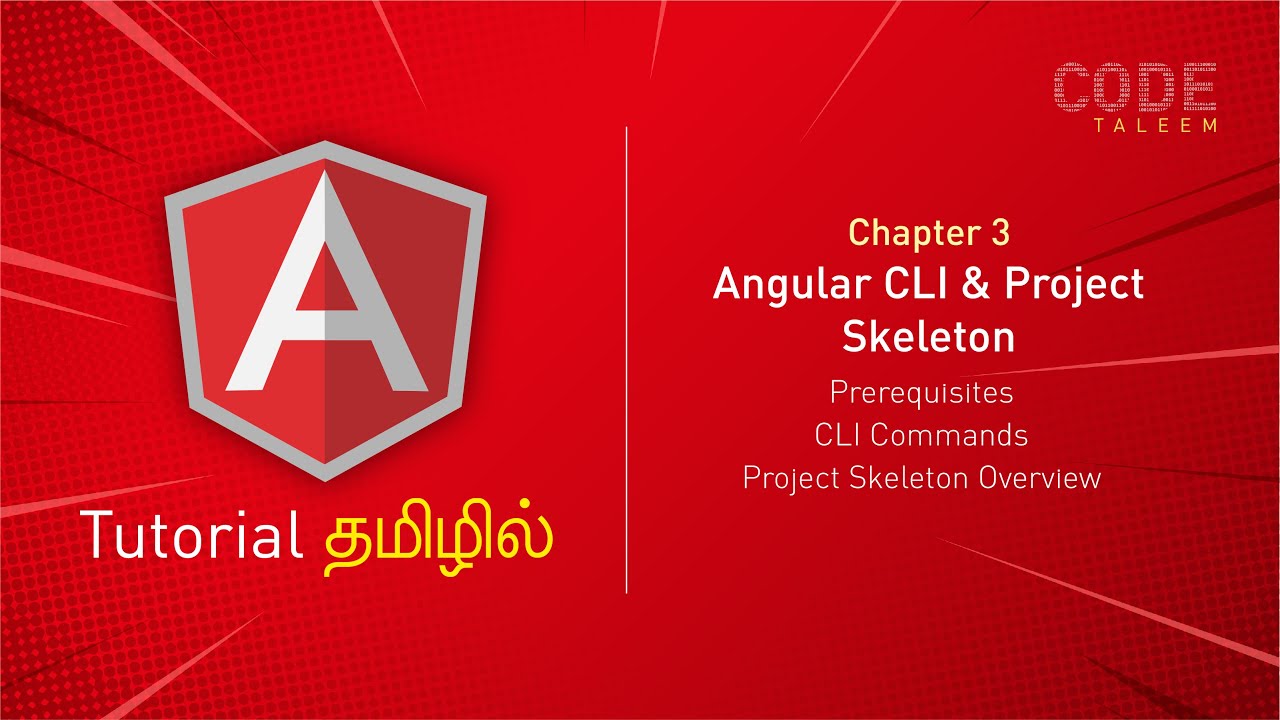 Chapter 3 – Angular CLI & Project Skeleton | Angular Tamil - YouTube