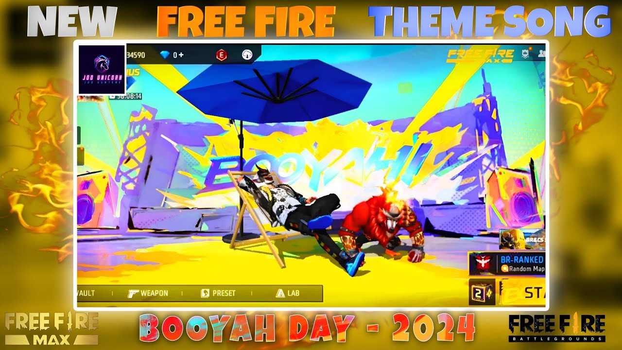 GARENA FREE FIRE THEME SONG || NEW BOOYAH DAY SPECIAL THEME SONG 2024 ...