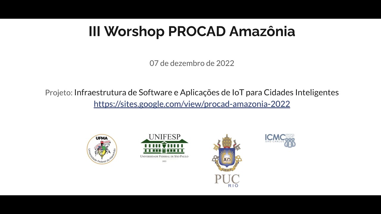 Workshop CAPES PROCAD 2022. Relato de experiências de missão de ...