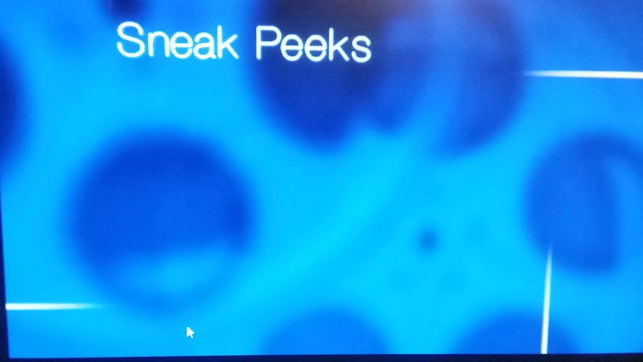 Sneak peeks menu - YouTube