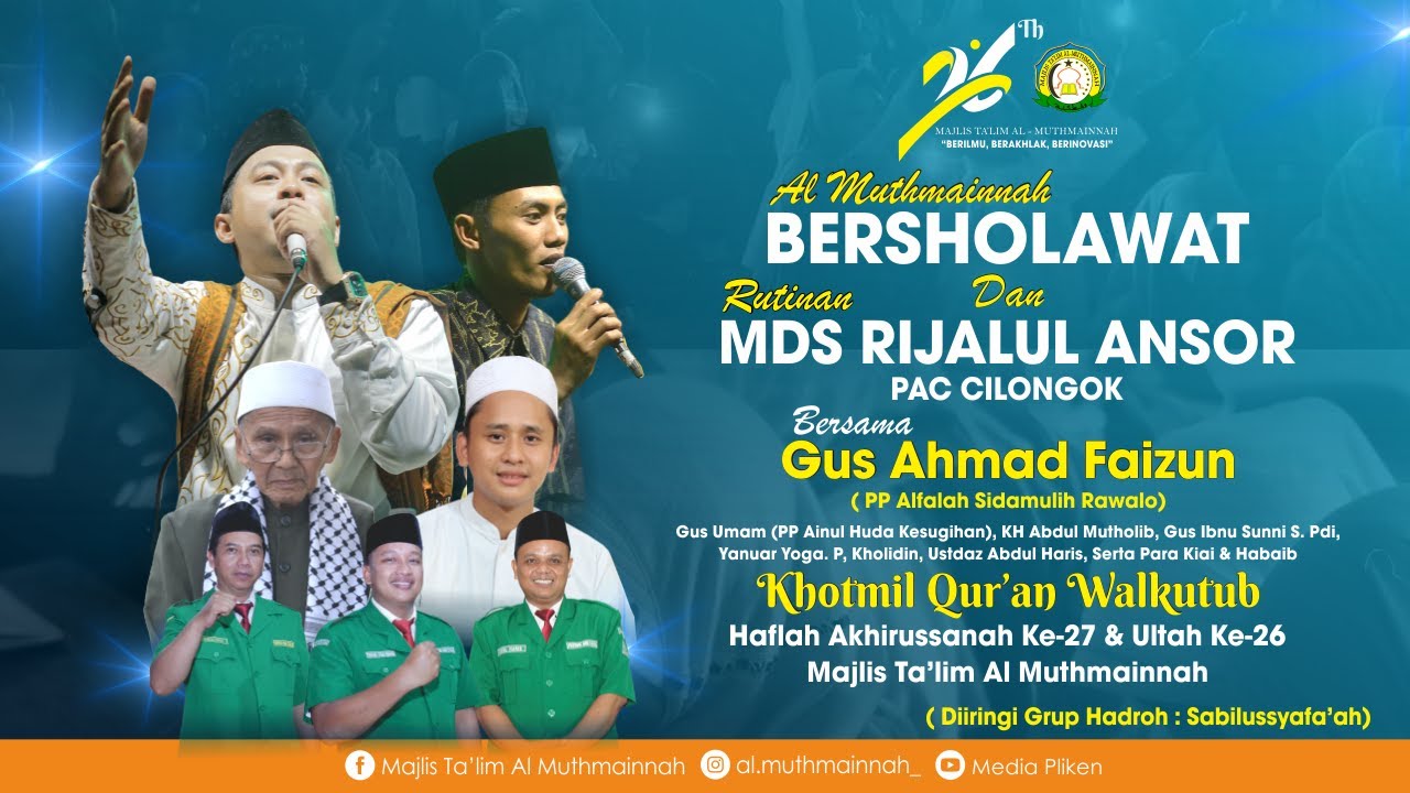 (LIVE) Al Muthmainnah Bersholawat Bersama Gus Faizun Dalam Rangka ...